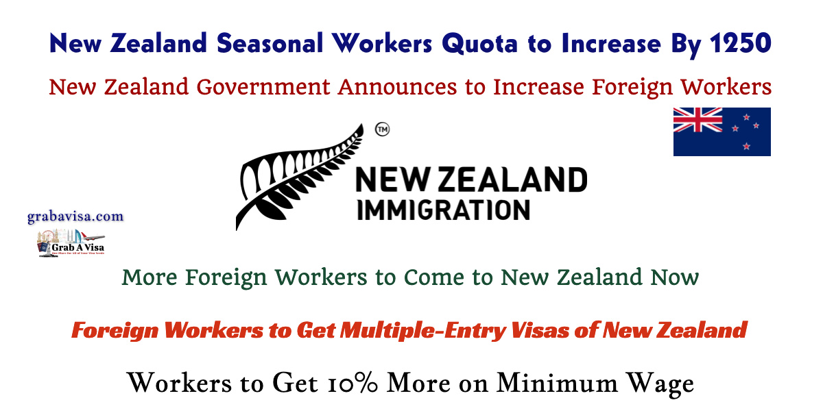 New Zealand RSE Scheme Cap Quota to Increase By 1250